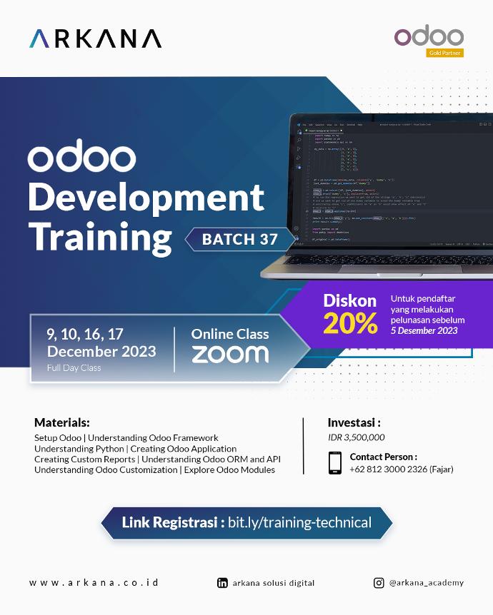 Odoo Development Training | Indonesia